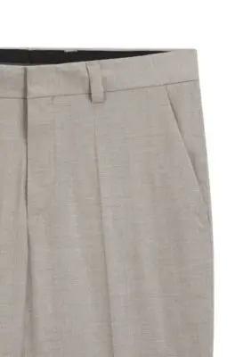 Hugo Stretch Twill Modern Fit Formal Pants - Beige