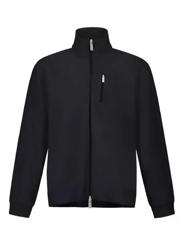 Herno Zip-fastening High Neck Sweatshirt - Black