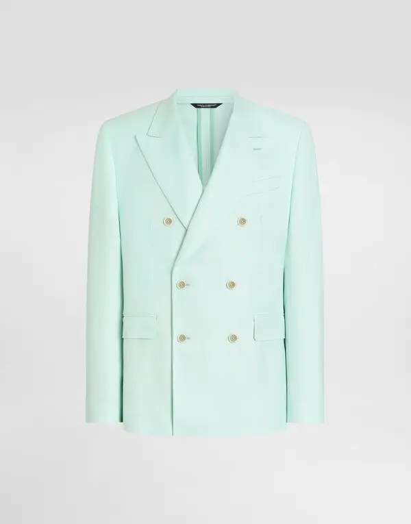 Dolce & Gabbana Sicilia Light Double-breasted Jacket - Azure