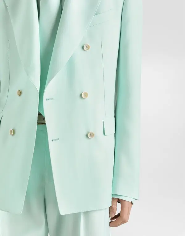 Dolce & Gabbana Sicilia Light Double-breasted Jacket - Azure