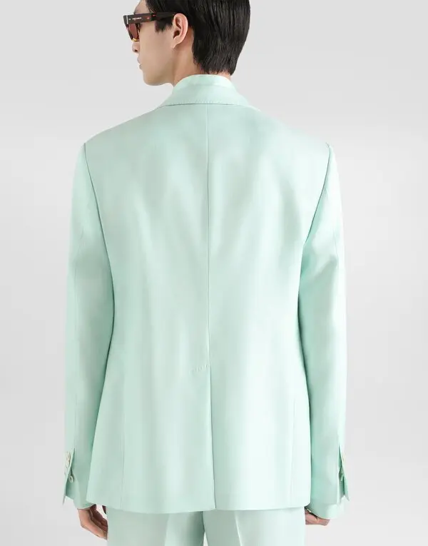 Dolce & Gabbana Sicilia Light Double-breasted Jacket - Azure