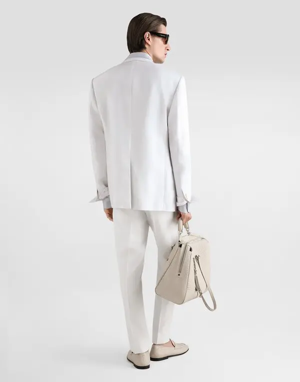 Dolce & Gabbana Sicilia Light Double-breasted Jacket - White