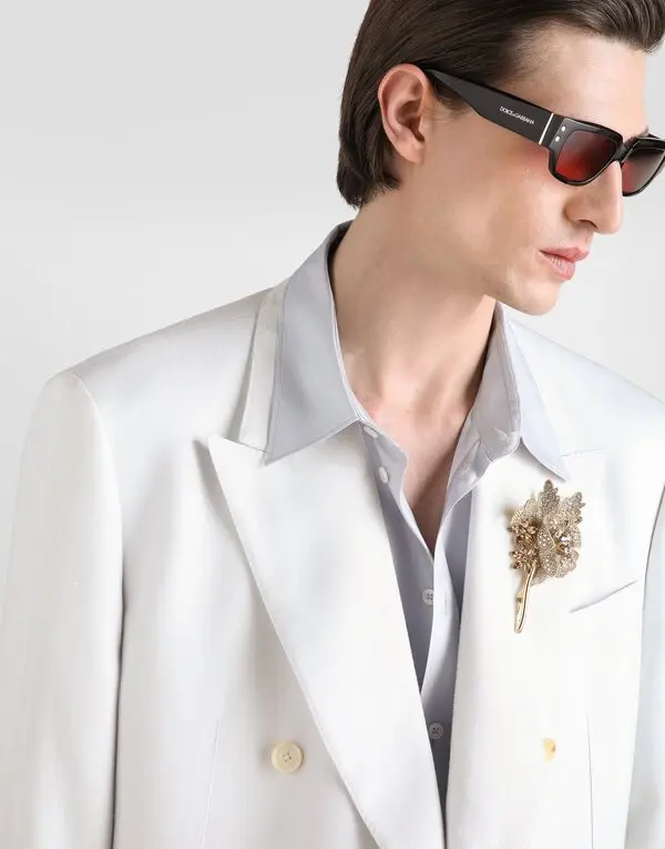 Dolce & Gabbana Sicilia Light Double-breasted Jacket - White