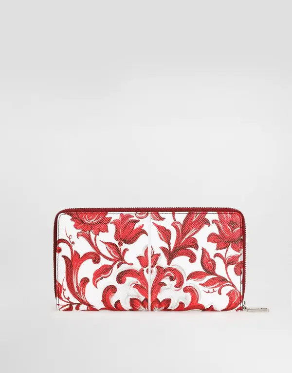 Dolce & Gabbana Majolica-print Calfskin Wallet