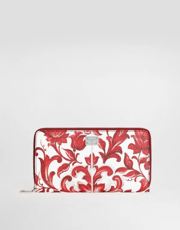 Dolce & Gabbana Majolica-print Calfskin Wallet - Multicolor