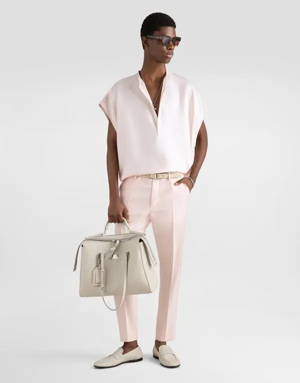 Dolce & Gabbana Viscose Canvas Trousers