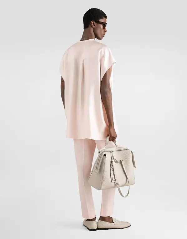 Dolce & Gabbana Viscose Canvas Trousers
