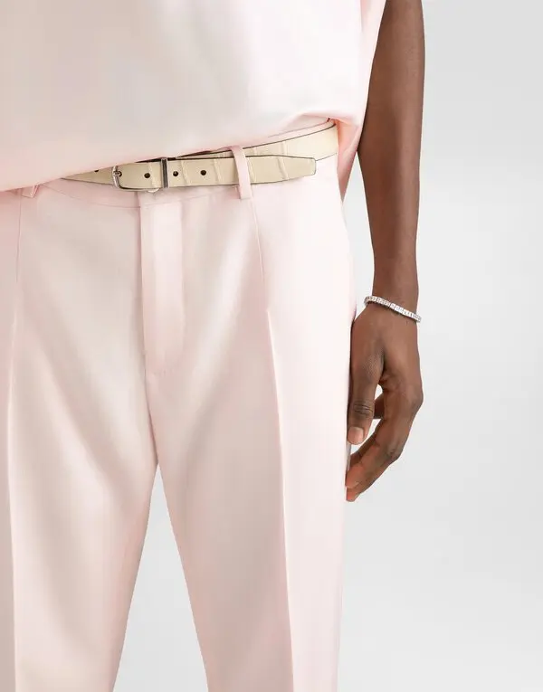 Dolce & Gabbana Viscose Canvas Trousers