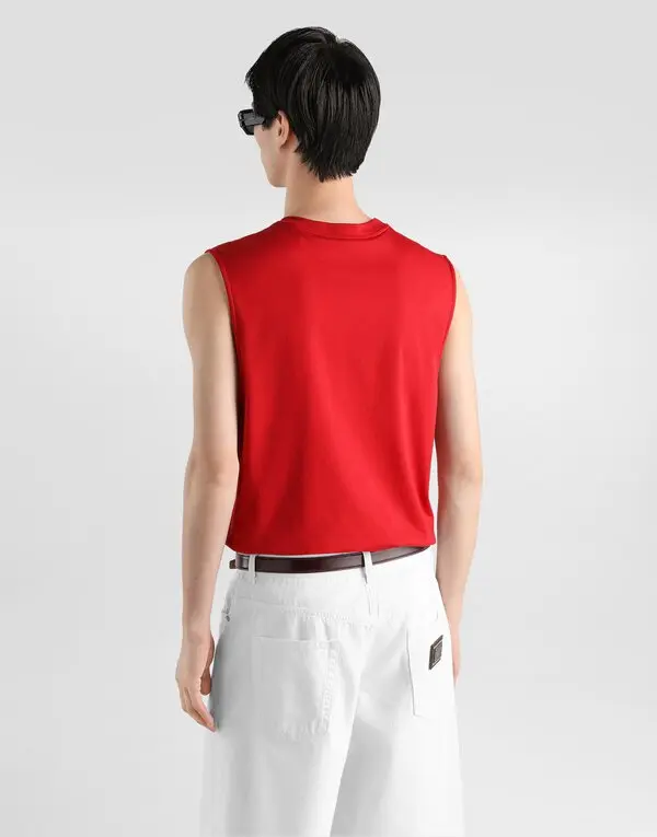 Dolce & Gabbana Cotton Patch Tank Top