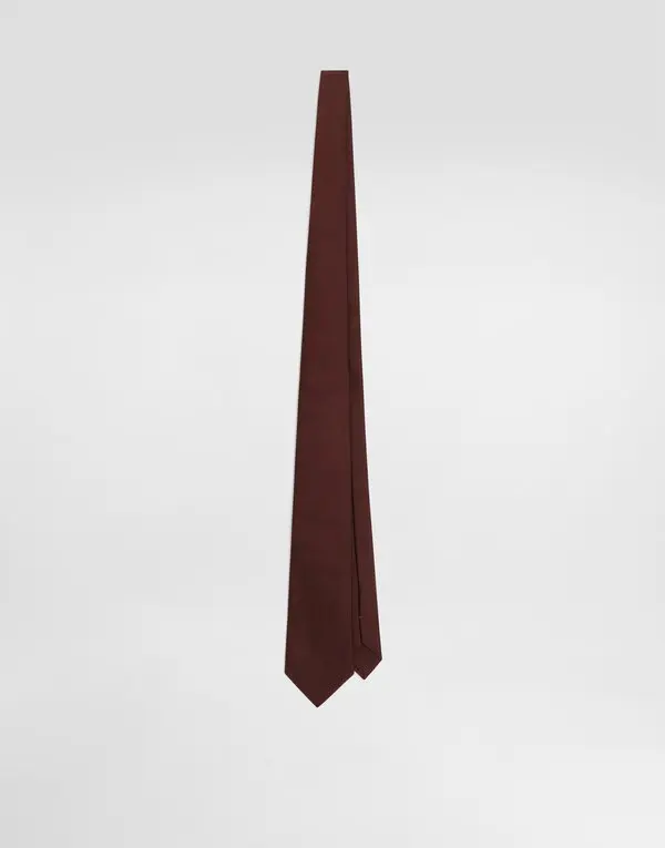 Dolce & Gabbana Satin Jacquard Cravat - Bordeaux