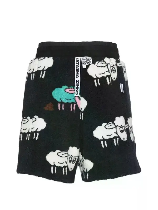 Natasha Zinko Reversed Upcycled Layered Shorts