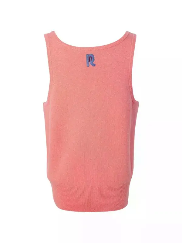 Rabanne Sleeveless Floral Embroidered Sweater