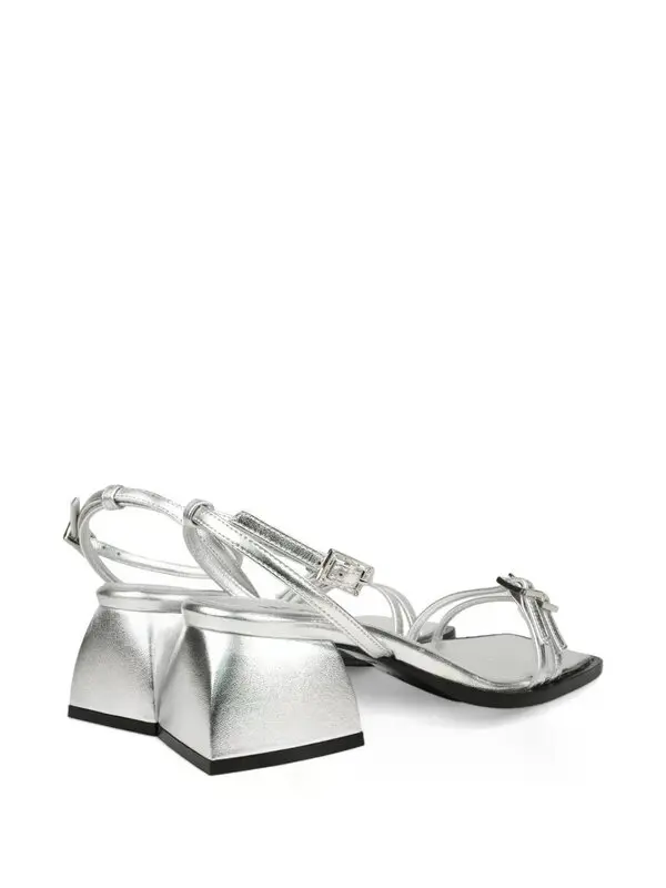 NODALETO Buckle-detail Square-toe Sandals