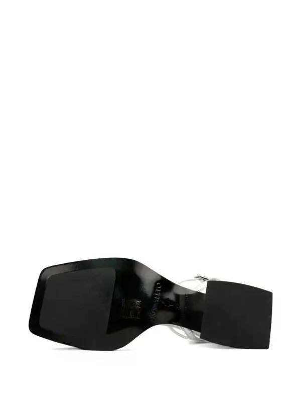 NODALETO Buckle-detail Square-toe Sandals
