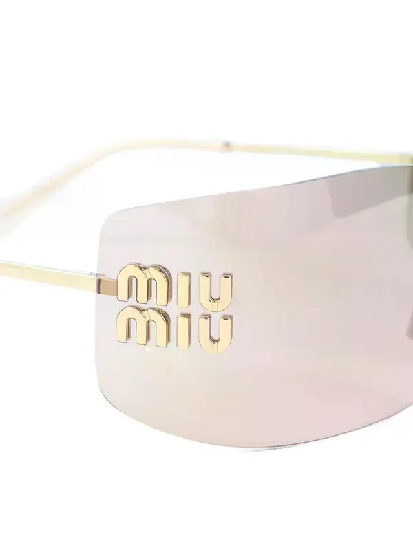 Miu Miu Aube Logo-plaque Sunglasses