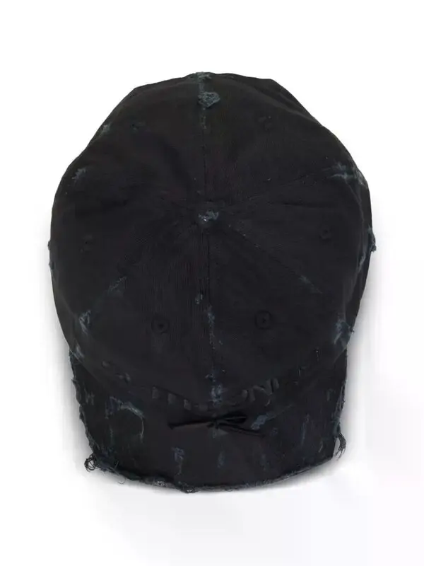 Natasha Zinko Distressed Bow Detail Baseball Cap