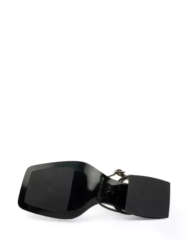 NODALETO Bulla Buckle-detail Block-heel Sandals