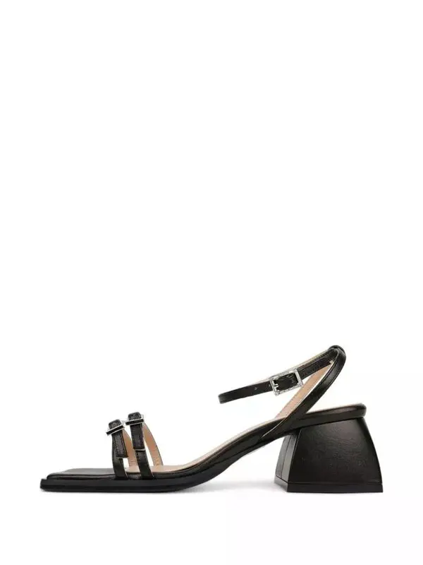 NODALETO Bulla Buckle-detail Block-heel Sandals