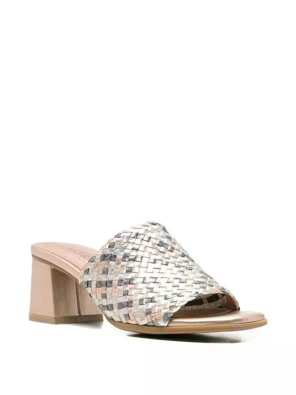 CARMELA Woven Block-heel Sandals