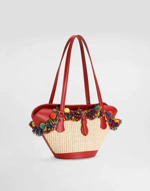 Dolce & Gabbana Raffia Cotta Capri Bag