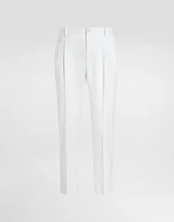 Dolce & Gabbana Viscose Canvas Trousers