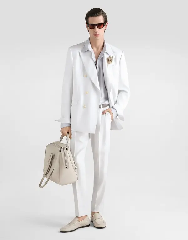 Dolce & Gabbana Viscose Canvas Trousers
