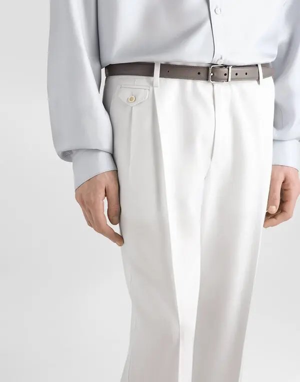 Dolce & Gabbana Viscose Canvas Trousers