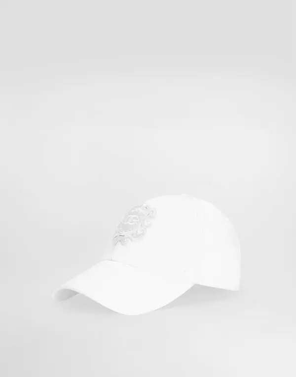 Dolce & Gabbana Embroidered Cotton Drill Baseball Cap