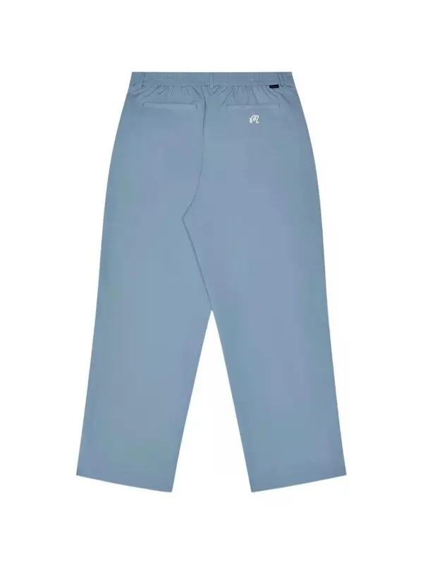 MALBON Magnolia Logo Embroidered Trousers - Blue