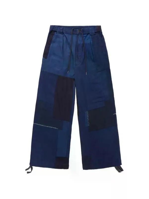 BLUE BLUE Japan Sashiko Patchwork Trousers