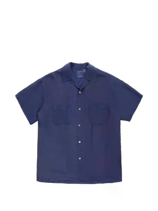 BLUE BLUE Short-sleeved Silk Shirt