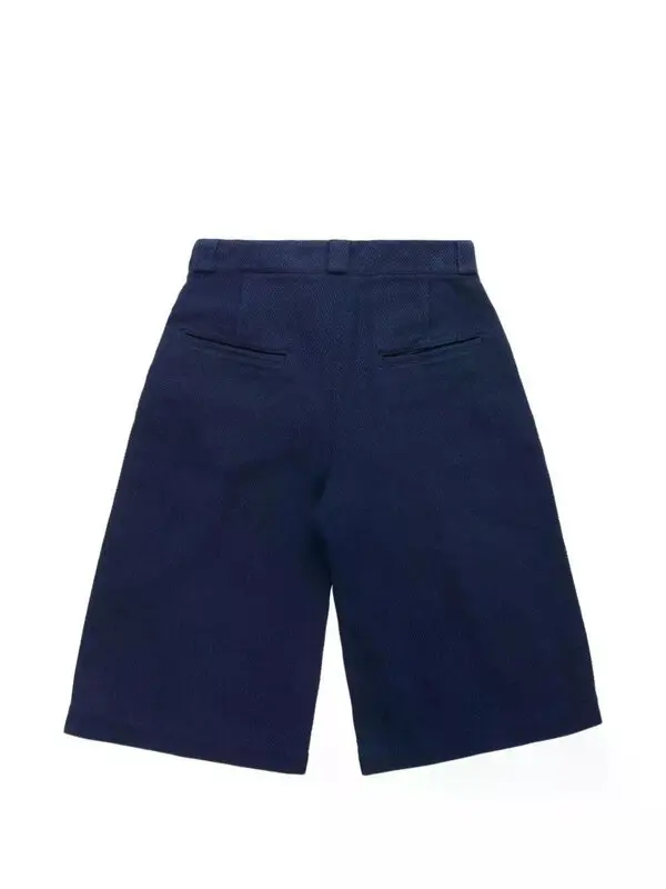BLUE BLUE Sashiko Wide-leg Shorts