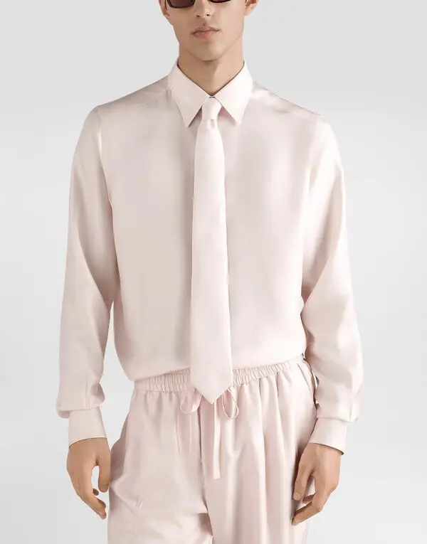Dolce & Gabbana Silk Twill Neck Tie - Pink