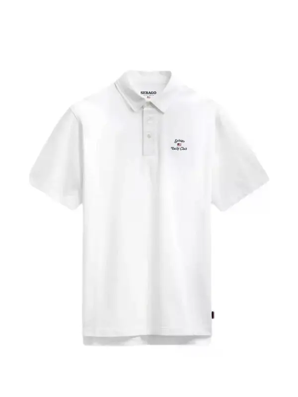 SEBAGO Yacht Club Embroidered Polo Shirt - White