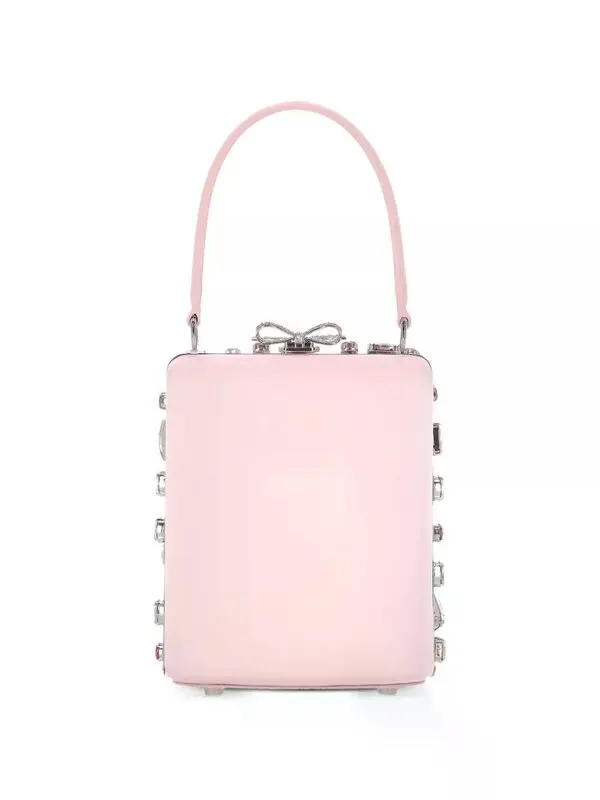 SELF-PORTRAIT Mini Bow Crystal-embellished Tote Bag