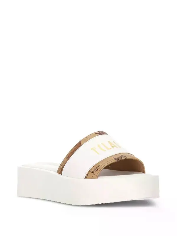 ALVIERO MARTINI 1° CLASSE Geo Map Logo-print Sandals
