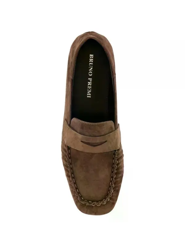 BRUNO PREMI Suede Penny Loafers
