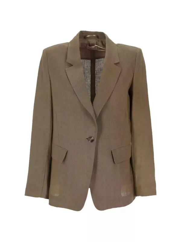 Marella Single-breasted Linen Blazer