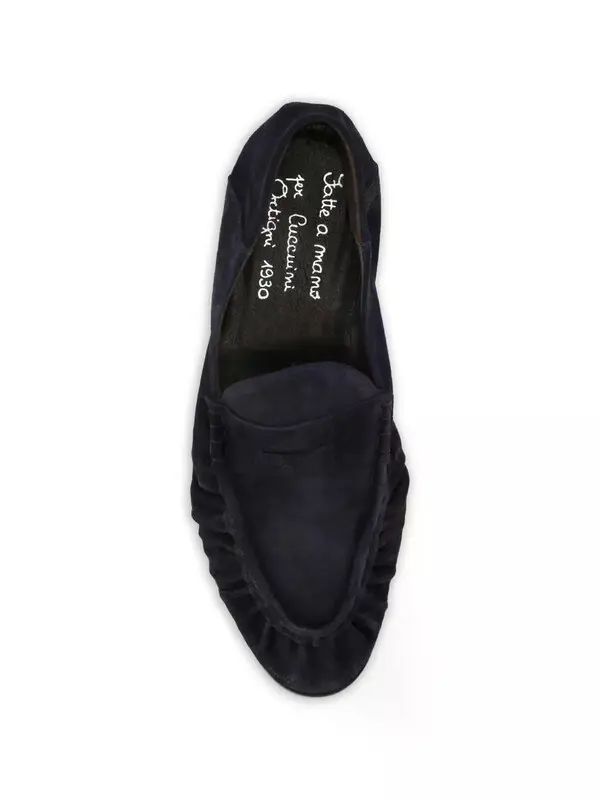 ORTIGNI Ruched Penny Loafers