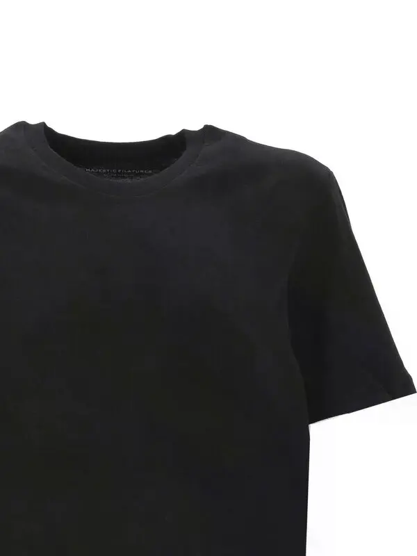 Majestic Filatures Cotton Crew Neck T-shirt - Black