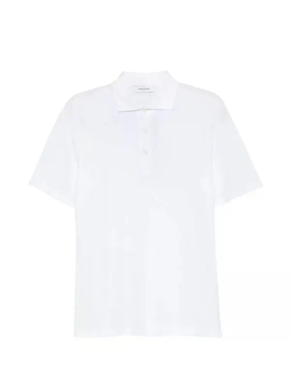 GRAN SASSO Short-sleeve Polo Shirt - White