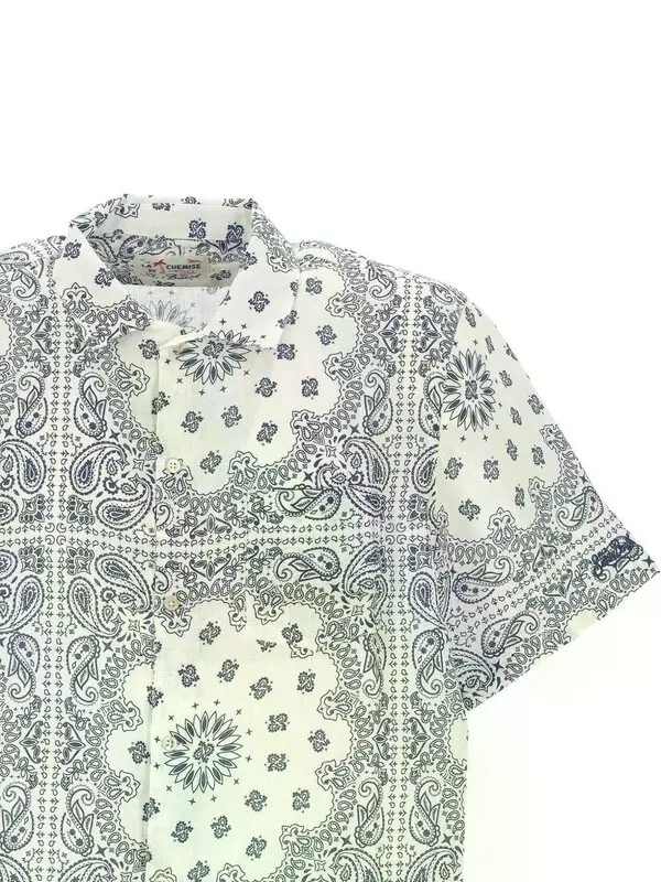 MC2 SAINT BARTH Bandana-print Linen Shirt