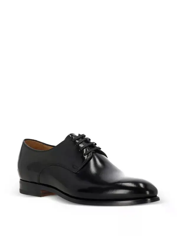 ORTIGNI Polished Finish Derby Shoes - Black