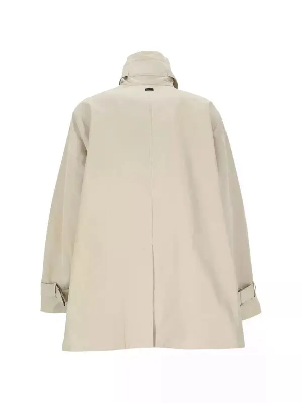 EMMA E GAIA High Neck Coat With Buckle Fastening