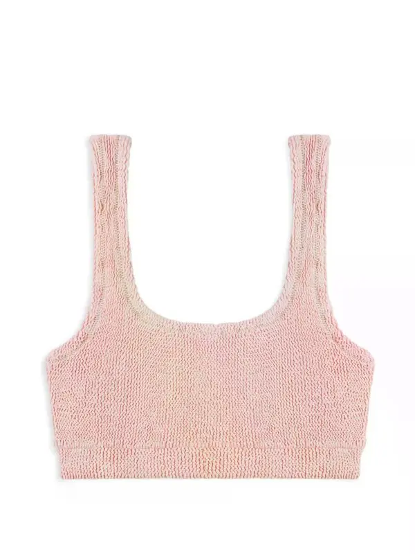 REINA OLGA Ginny Smocked Bikini Top