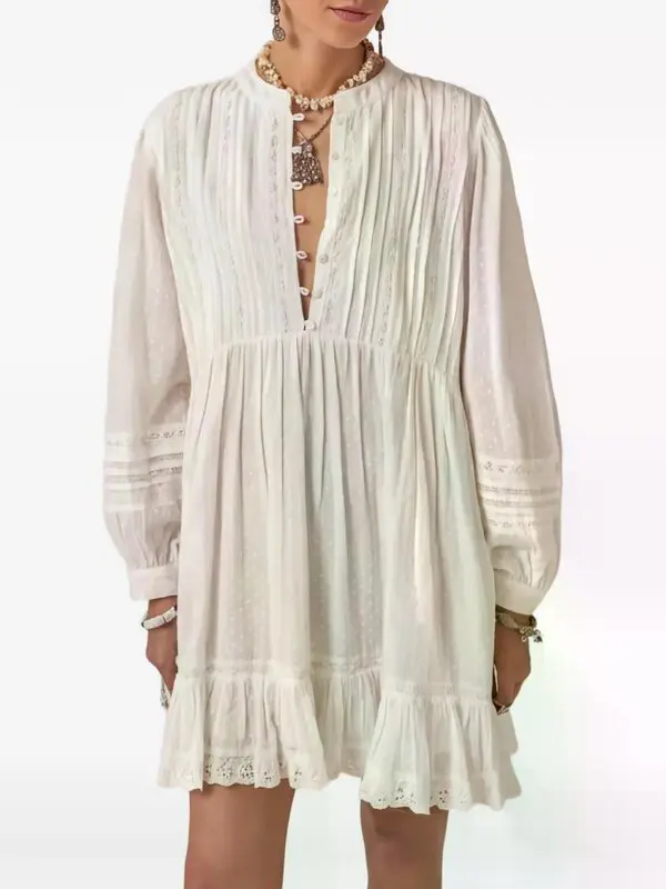 MAISON HOTEL Francesca Plumeti-cotton Mini Dress