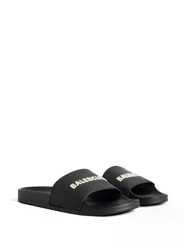 Balenciaga Embossed-logo Slides