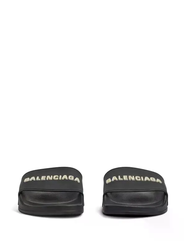 Balenciaga Embossed-logo Slides