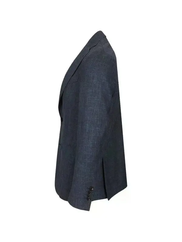 AL DUCA D’AOSTA 1902 Melange-effect Notched-lapel Blazer