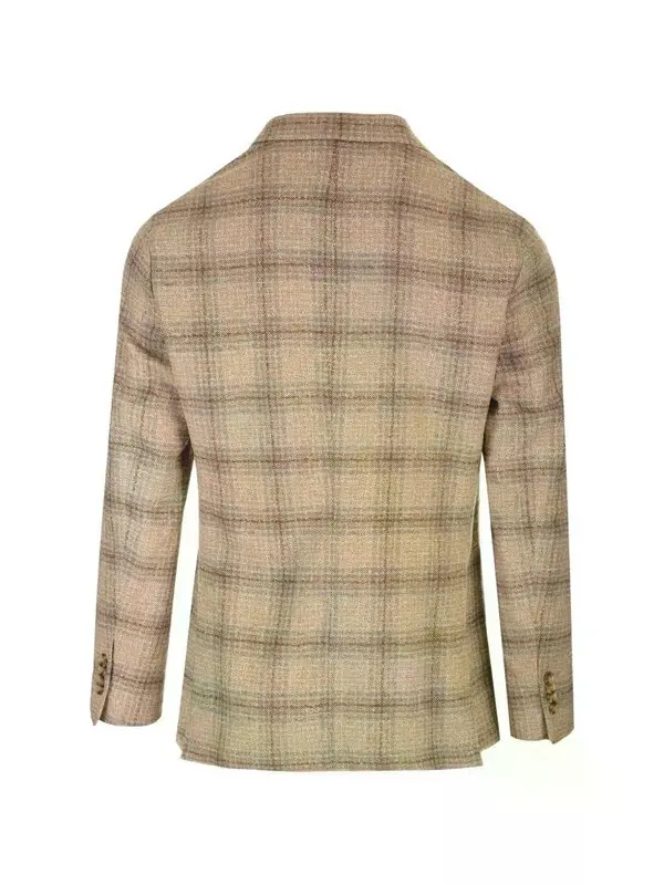 AL DUCA D’AOSTA 1902 Tartan-check Notched-lapel Blazer